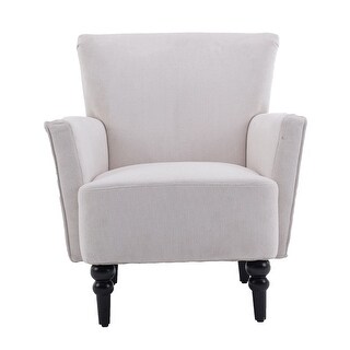 Classic Arm Chair Modern Accent Chair with Linen Surface, Leisure Chair ...