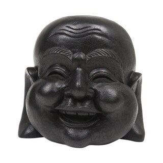 Novica Handmade Laughing Monk Wood Sculpture - Bed Bath & Beyond - 37866656