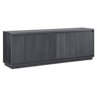Presque Rectangular TV Stand for TV's up to 75", Charcoal Gray - Bed ...