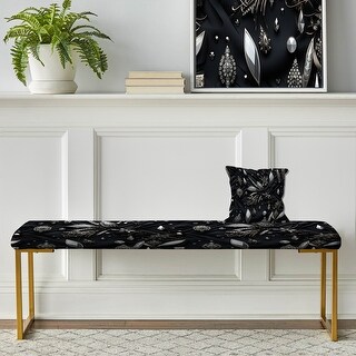 Designart - Hollywood Glamour Diamond In Black And White - Marble ...