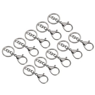 10pcs Key Chain for Keys, Lobster Claw Clasps Keychain Holder, Black ...