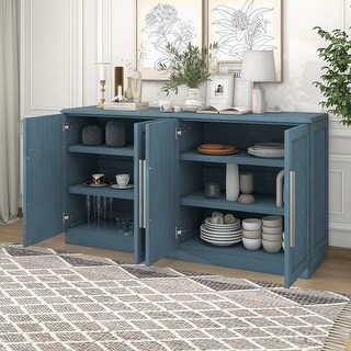 Elegant Storage Cabinet with Adjustable Shelves , Black - Bed Bath ...