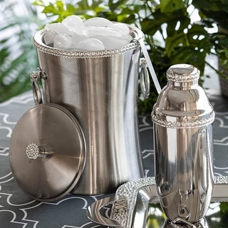 Sparkles Home Rhinestone Stainless Steel Ice Bucket - Bed Bath & Beyond ...