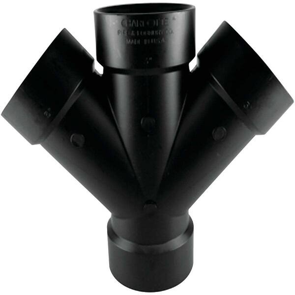 Charlotte Pipe 3 In. All Hub Double ABS Wye - 1 Each - Bed Bath ...
