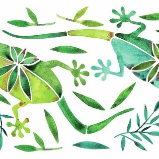 RoomMates Cat Coquillette Watercolor Geckos Peel And Stick Giant Wall ...