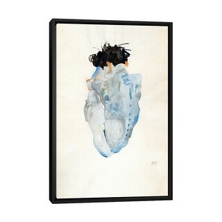 iCanvas "Crouching" by Egon Schiele Framed Canvas Print - Bed Bath ...