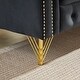 Arm Chair,Armrests Adorned with Golden Copper Studs - Bed Bath & Beyond ...