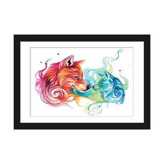 iCanvas "Mother and Child Wolf" by Katy Lipscomb - Bed Bath & Beyond ...