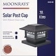 Moonrays Black LED Solar Post Cap with Ribbed Glass Lens - 1 Each - Bed ...