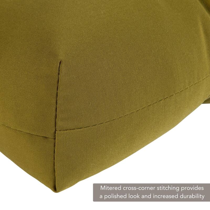 44-in x 22-in Solid Color Outdoor High-back Chair Cushions (Set of 2 ...