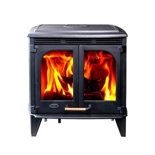 HiFlame HF577DU 85,000BTU/h Extra Large Wood Stove with Double Doors ...