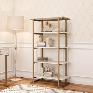 CosmoLiving by Cosmopolitan Camila 5 Shelf Bookcase - Bed Bath & Beyond ...