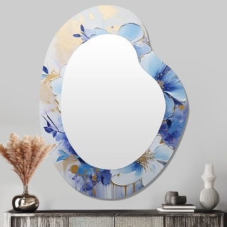 White And Blue Minimalism Violets - Violets Metal Art Decor ...