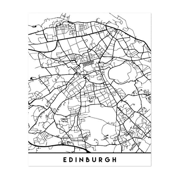 Edinburgh United Kingdom Maps Coordinates Urban Art Print/Poster - Bed ...