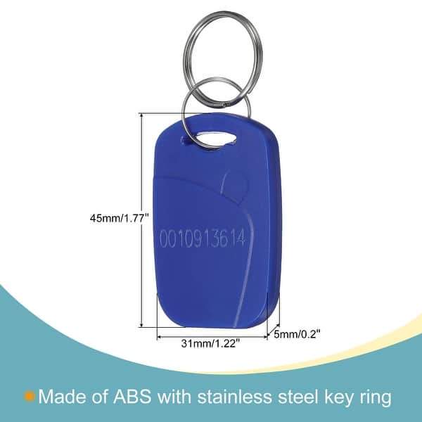 12Pcs Dual Frequency RFID Key Fobs Read Only Proximity IC/ID Card Tag ...