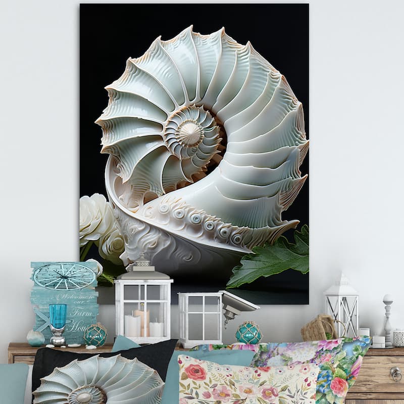 Designart "Animal Nautilus Sheels" Nautilus Wall Art Prints - Overstock ...