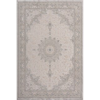 10' X 14' Gray Medallion Area Rug - 3'6" - Bed Bath & Beyond - 39632568