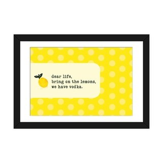 iCanvas "Vodka Lemon" by The Whiskey Ginger - Bed Bath & Beyond - 37412990