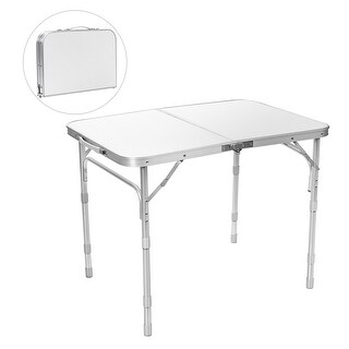 Portable Folding Aluminum Table In/Outdoor Picnic Party Dining Camping ...