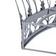 Decorative Metal Curtain or Canopy Crown - 29.0"L x 13.8"W x 7.9"H ...