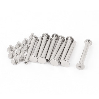 10Pcs M5x35mm Nickel Plated Screw Posts Binding Screws for Document ...