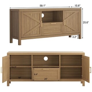 59 Inch TV Stand for TV up to 50 60 65 Inches - Bed Bath & Beyond ...