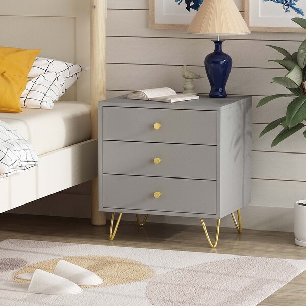 Hammond 3-Drawer Nightstand (26 in. H x 24 in. W x 18 in. D) - On Sale ...