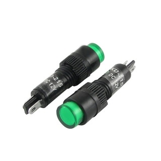 10 Pcs DC12V 8mm Green Neon Indicator Signal Light Pilot Lamp - Bed ...