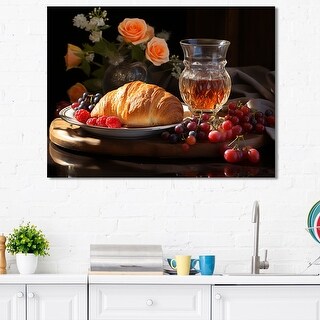 Designart "Breakfast Classic Start Of Day" Breakfast Wall Art - Bed ...