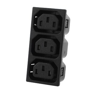 AC 250V 10A 3 Position 3 Terminal Rewirable IEC C13 Female PDU/UPS Plug ...