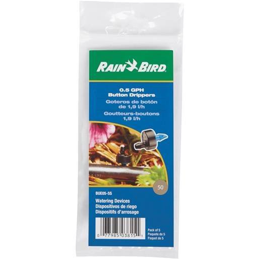Rain Bird Corp. Consumer 5Pk 0.5Gph Btton Emitter BUE05-5S Unit: EACH ...