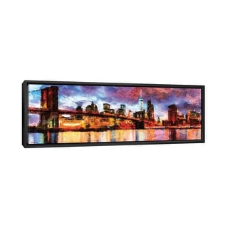 iCanvas "NY In Color" by P.D. Moreno Framed - Bed Bath & Beyond - 37045277