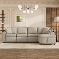 Elegant Large L-Shape Sectional Sofa Modular Sofa Sectional with ...