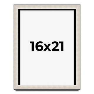 16x21 Shadow Box Frame Silver Real Wood Contemporary Shadowbox Display ...