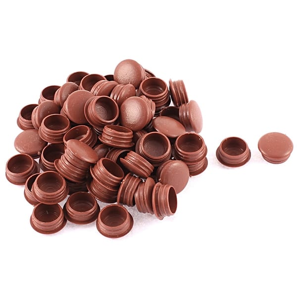 Unique Bargains Home Furniture Decor Plastic Hole Plugs Covers Burgundy ...