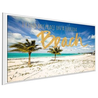 "Florida Beach" Print on Floating Canvas - Bed Bath & Beyond - 36488168
