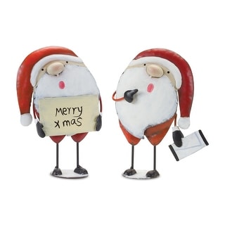 Metal Singing Santa (Set of 2) - Bed Bath & Beyond - 37971614