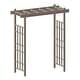 DuraTrel Bakersfield 72"x 85" Vinyl Arbor - White - Bed Bath & Beyond ...