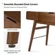 Viv 60" Mid-century modern Desk with Adjustable Sit-to-stand Desktop by ...