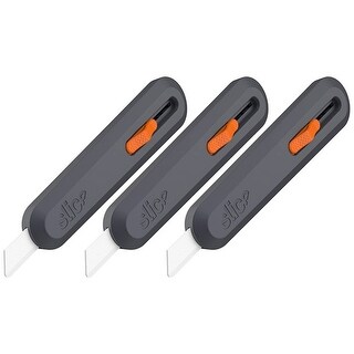 Slice 5 Position Manual Locking Blade Safe Ceramic Blade Knife, 3 Pack ...