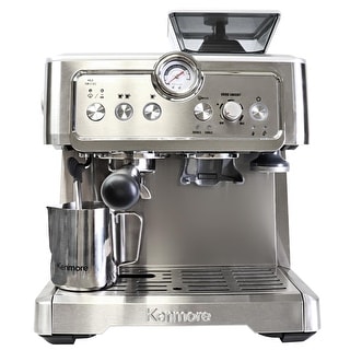 Kenmore Automatic Espresso Machine W/Grinder & Milk Frother, S/Steel ...