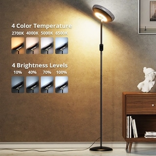 Modern LED Dimmable Floor Lamp Standing Reading Light for Living Room ...