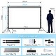 100 inch Portable Projection Screen in 16:9 4K HD Rear & Front ...