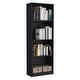 4 Piece Bookcase set, 91" Wide with 17 Shelves And a Double-Door ...