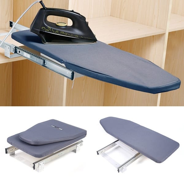Built-in Cabinet Retractable Ironing Board with Heat-Resistant Cover ...