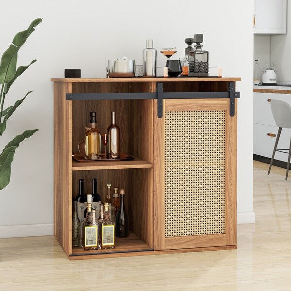 Moasis Bar Cabinet with Storage for 101 can Mini Fridge Ratan Door Mini Fridge Cabinet Beer Cabinet Wine Fridge Cabinet On Sale Bed Bath Beyond 41117590