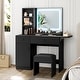 Makeup Vanity Desk, Vanity Mirror with Lights and Table Set - Bed Bath ...