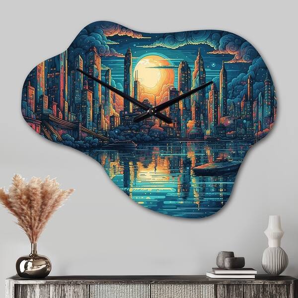 art deco wall clock