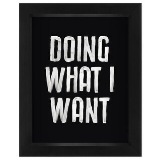Americanflat Black Framed Shadow Box Sign Decor 'Doing What I Want ...