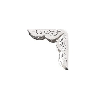 Metal Book Corner Protectors Edge Cover 21x21x5mm Silver Tone 30pcs ...